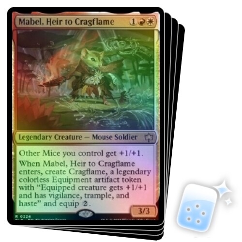 FOIL MABEL, HEIR TO CRAGFLAME X4 Bloomburrow BLB Magic MTG MINT CARD | eBay
