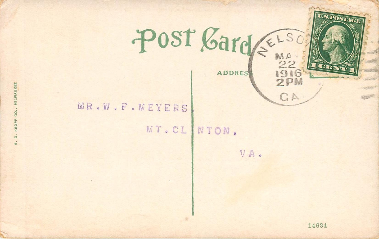 Georgia, GA, Nelson, Georgia Marble, Blue Ridge Marble Co 1916 Postcard ...