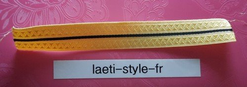 R0315 ruban galon grade environ 14cm doré lieutenant pour patch ...