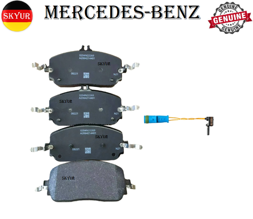 Front Brake Pad Set With Sensor For Mercedes-Benz Vehicles GENUINE ...