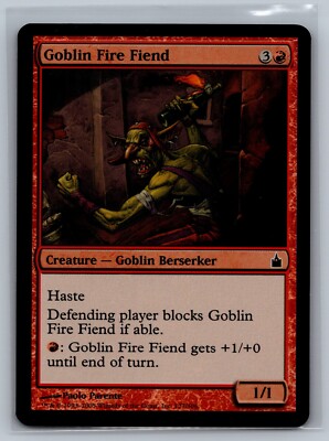 Magic MTG Ravnica City Of Guilds Goblin Fire Fiend #127/306 Foil TCG ...