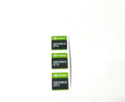 3 pcs NVIDIA GeForce GTX Sticker Label Logo Decal Case Badge | eBay