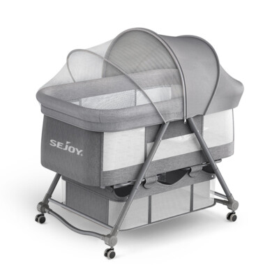 3in1 Baby Bassinet Bedside Sleeper Portable Baby Crib Bassinets with ...