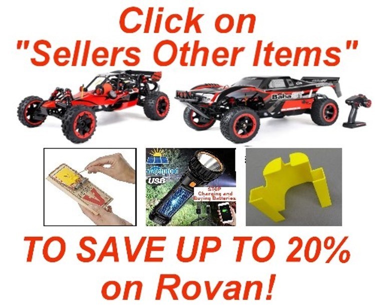 Rovan V5 1/5 Scale 4 Wheel Drive 32cc Gasoline Ready to Run RC Buggy ...