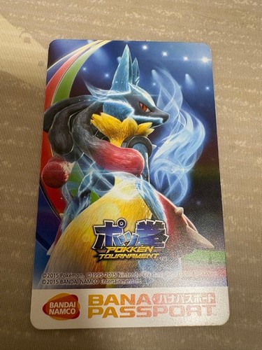 Pokken LucaRIO Banapassport Card Bandai Namco Pokemon | eBay