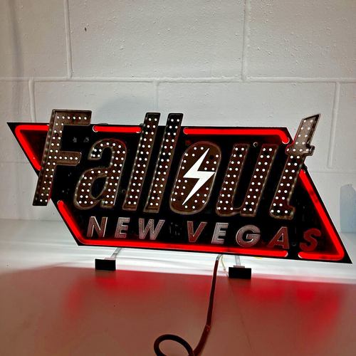 Fallout New Vegas Neon Sign - Rare Exclusive Light Up Video Game Promo ...