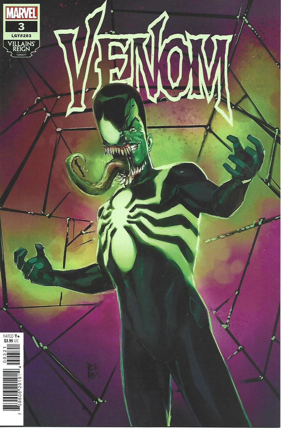 VENOM #3 ROD REIS VARIANT MARVEL COMICS 2022 NEW UNREAD BAGGED AND ...