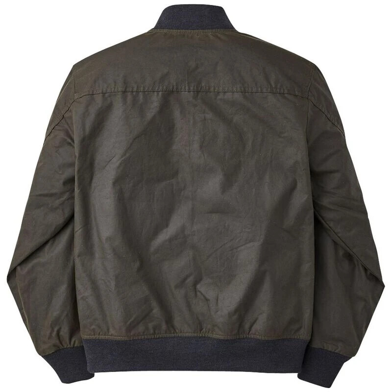 Filson Cover Cloth Bomber Jacket 20112989 Burnt Olive Dark CC Waxed ...