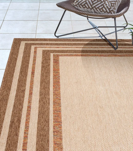 Ravenna Indoor/Outdoor Rug, Shelby BROWN Free Shipping | eBay