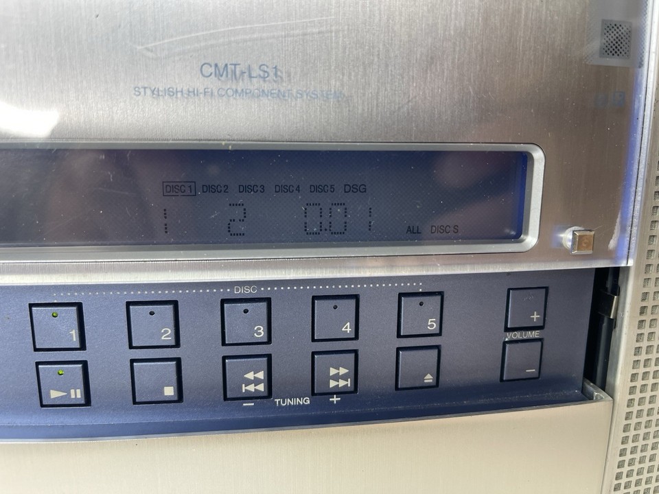 Sony CMT-LS1 Compact Stereo 3 CD Charger No Remore | eBay