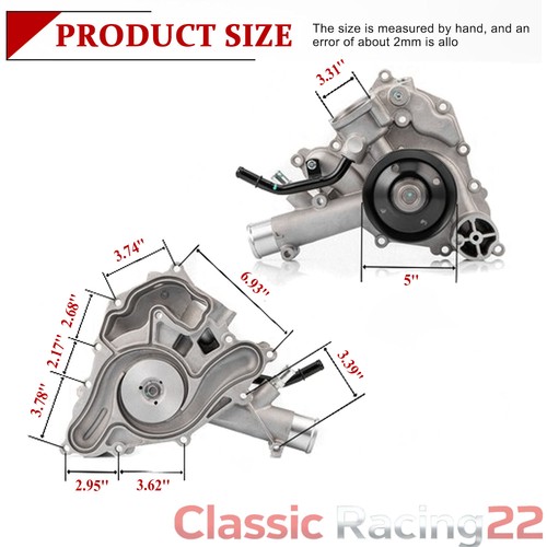 Water Pump w/Gasket for 2009-2018 Dodge Ram 1500/2500/3500 5.7L HEMI ...