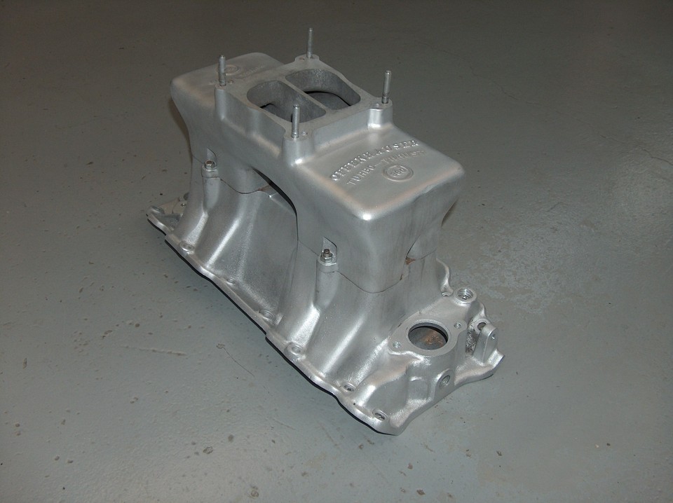 Offenhauser 1x4 Single BB Chevy Tunnel Ram Intake Manifold w/Plenum ...