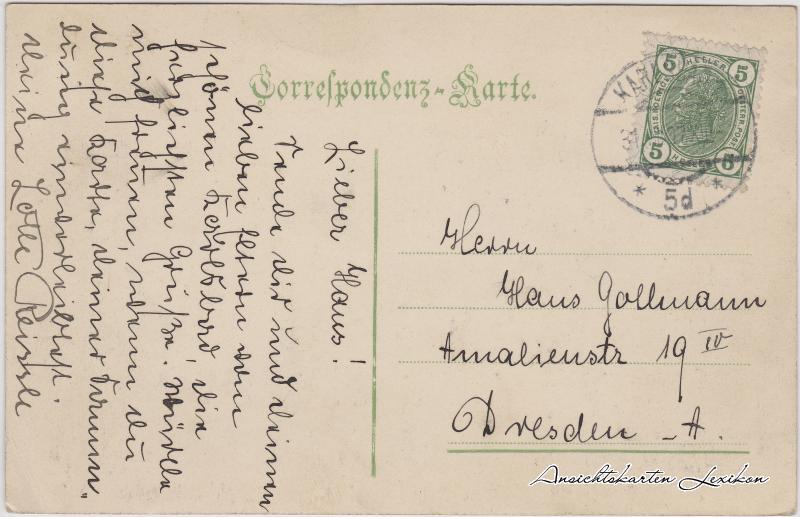Karlsbad Karlovy Vary Mühlbrunnenkolonnade während der Trinkkur 1907 | eBay