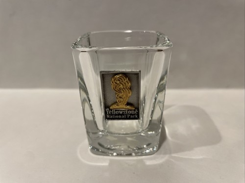 Yellowstone National Park Square Shot Glass Featuring Old Faithful | eBay