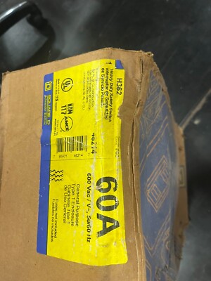 SQUARE D H362 SERIES F05 60A 60 AMP FUSIBLE SAFETY DISCONNECT SWITCH | eBay