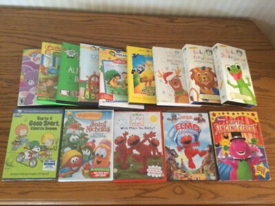 Lot of 14 Children’s DVD’s - Barney, Elmo, Caillou, Care Bears, Charlie ...