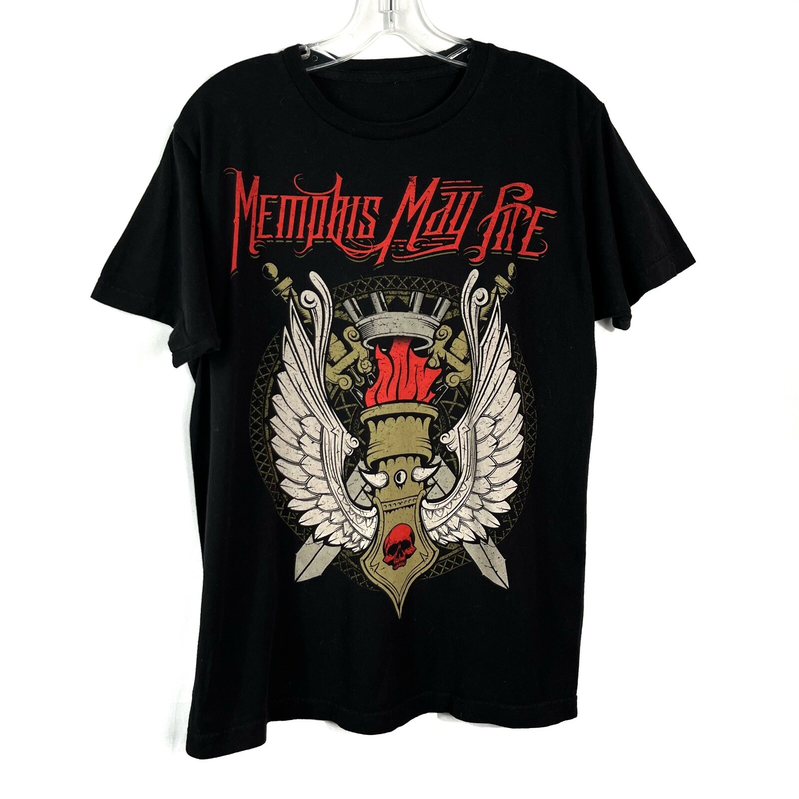 Memphis May Fire Black Torch Shield Logo Metalcore Ba… - Gem