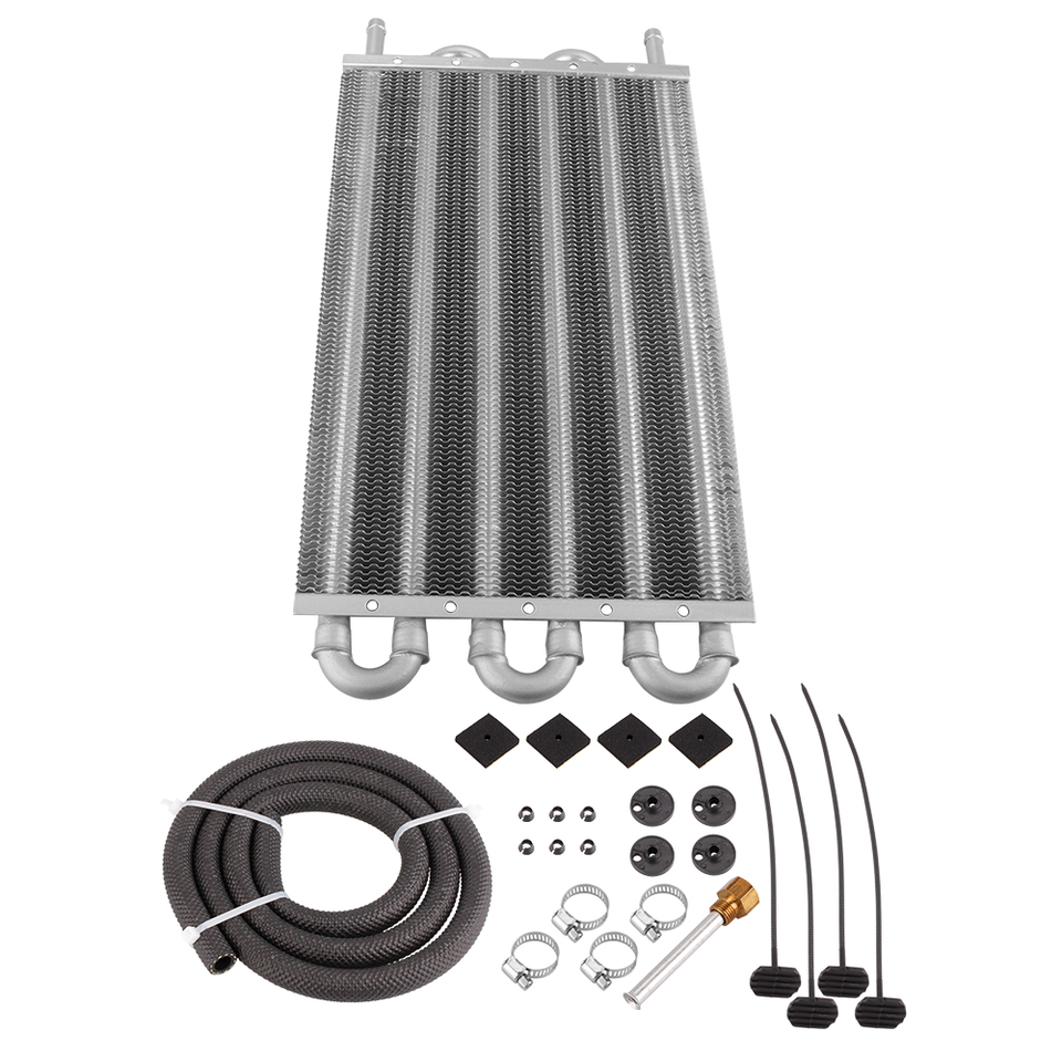 6 Rows Aluminum Remote Transmission Oil Cooler/Auto-Manual Radiator ...