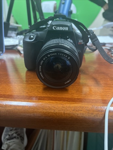 Canon EOS Rebel T100 18 MP Digital SLR Camera - Black 614385395059 | eBay