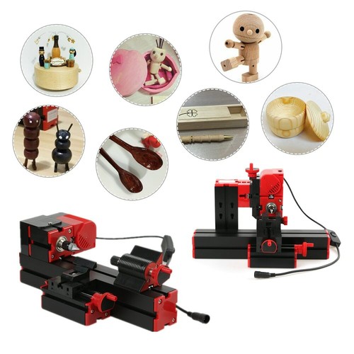Mini DIY 6 in 1 Multifunctional metal wood plastic lathe Grinder ...