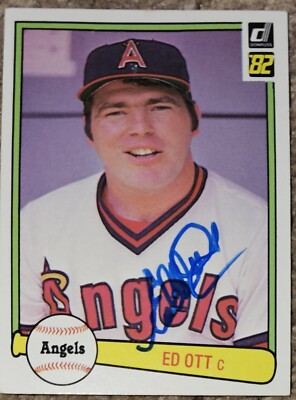 1982 DONRUSS #192 SIGNED ED OTT. CALIFORNIA ANGELS (DECEASED) | eBay