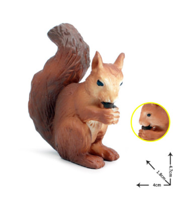 4.7cm Mini Squirrel PVC Toy Wild Animal Figure Doll Kids Gift | eBay