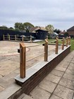 Wooden Post and Rope Kit, Timber Picket Fence, Rope Barrier, No Dig ...