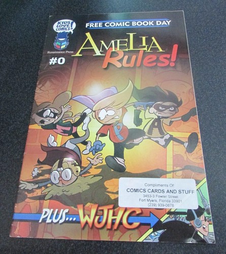 COMIC BOOK RENAISSANCE PRESS COMICS AMELIA RULES! FREE COMIC BOOK DAY ...
