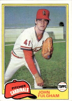1981 Topps #523 John Fulgham St. Louis Cardinals Baseball | eBay