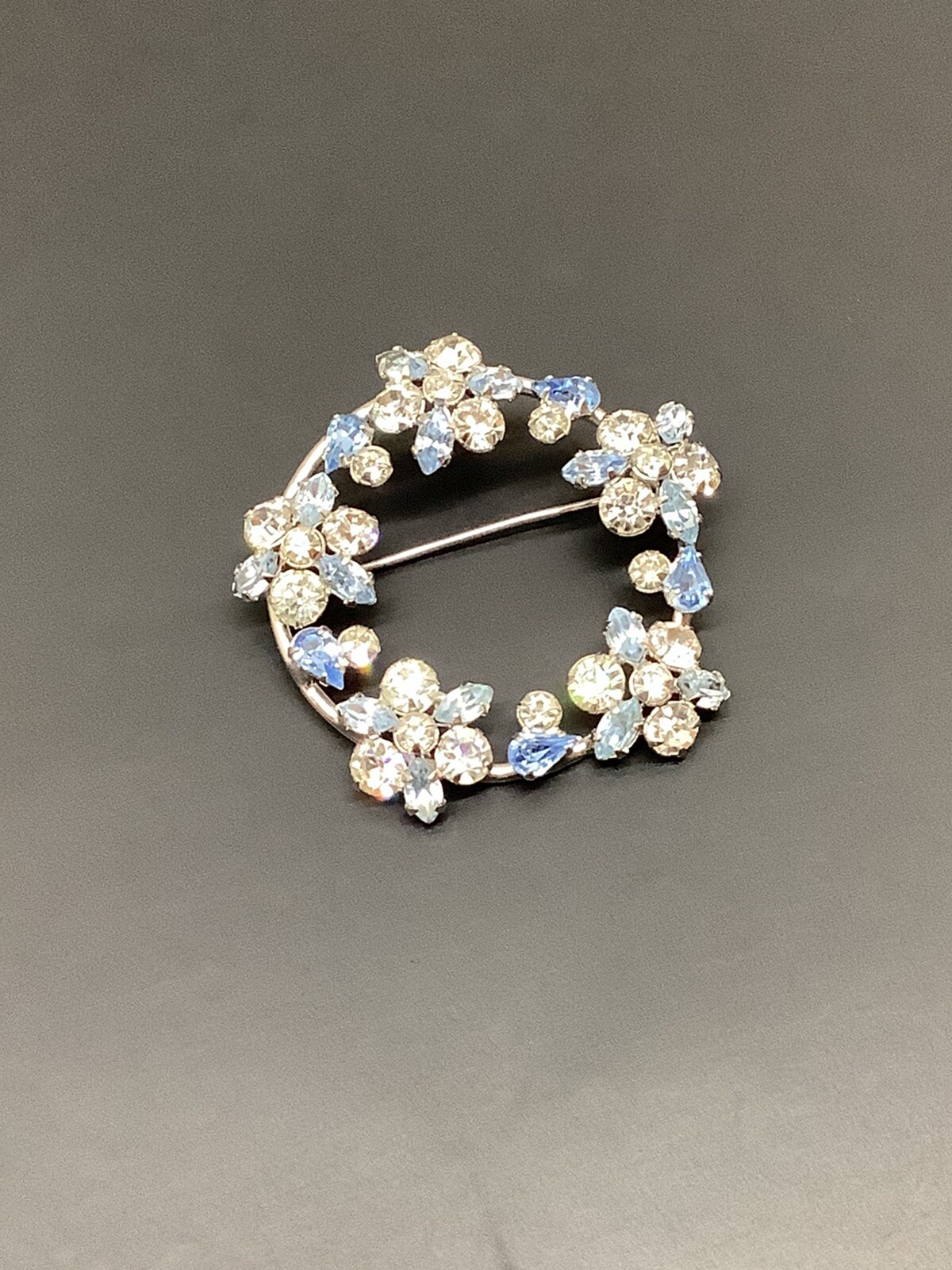 RARE Signed Phyllis Sterling Silver flower brooch w/b… - Gem