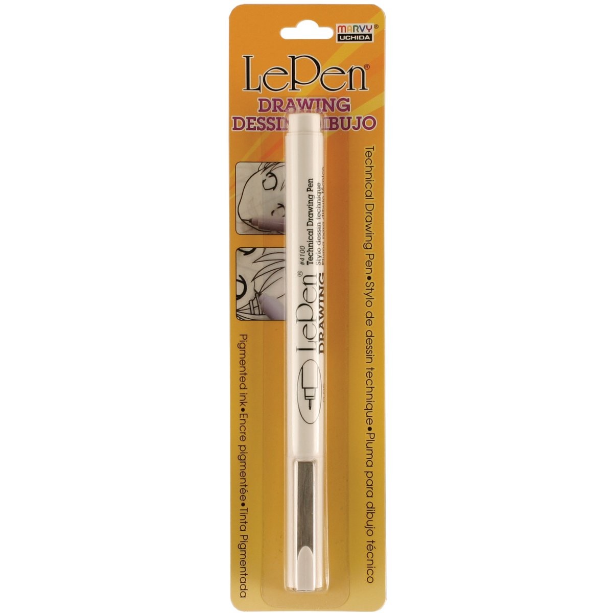 Le Pen Technical Drawing Pen Carded-Black 0.05 Point,Art Pens & Markers ...