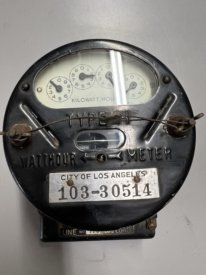 Vintage Los Angeles Power Meter Sangamo Brand. | eBay