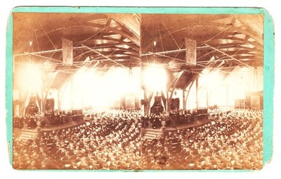 Rare Stereoview - 1865-1885 Possible GAR Civil War Gathering - ENSENORE ...