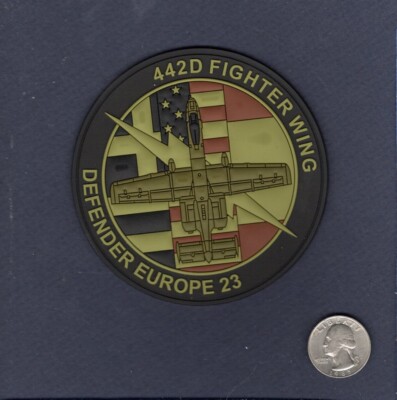 442nd FW Defender Europe 2023 USAF MO ANG A-10 THUNDERBOLT PVC Squadron Patch | eBay UK