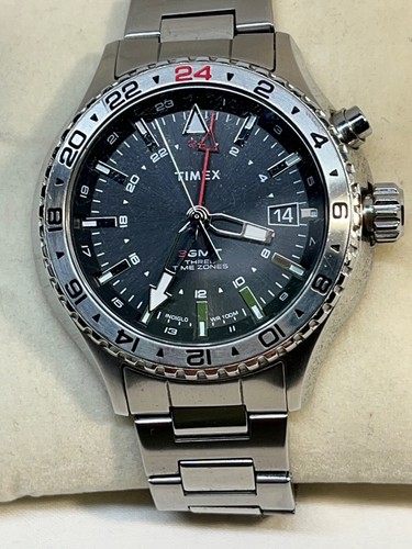 Timex 3GMT 1854 Intelligent Quartz 46mm | eBay