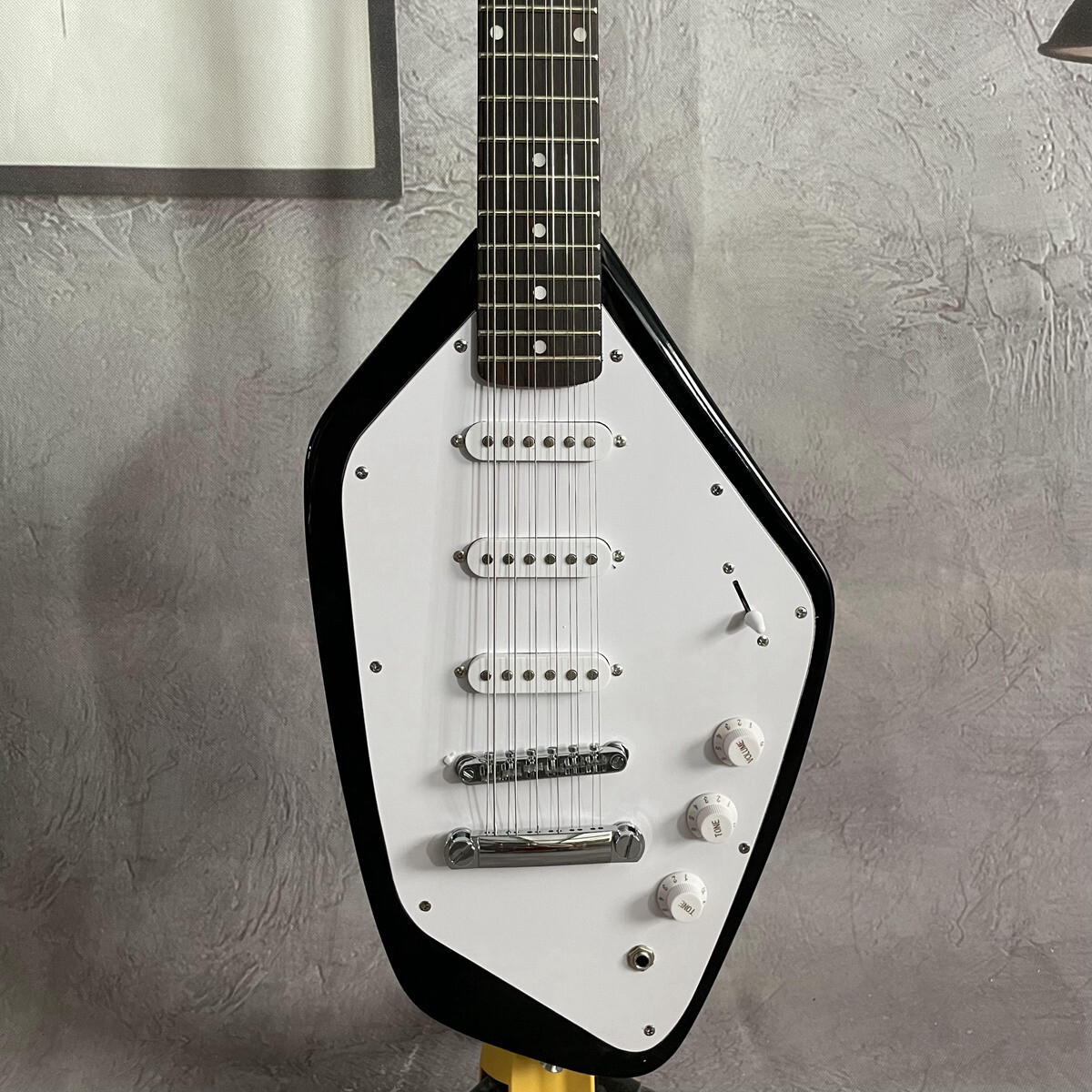 Unbranded Phantom Shape 12 Strings Electric Guitar SSS Pickups Maple ...