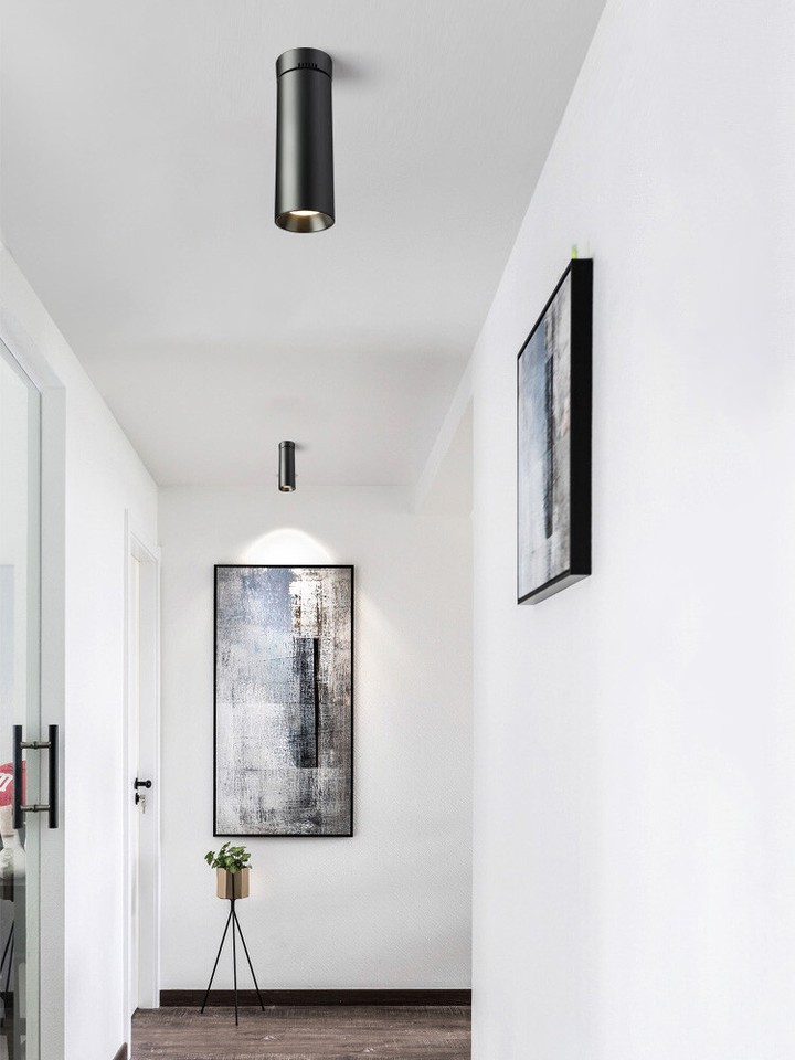 LED COB Ceiling Wall-Back Light Adjustable Lamp Picture Focus Spotlight ...