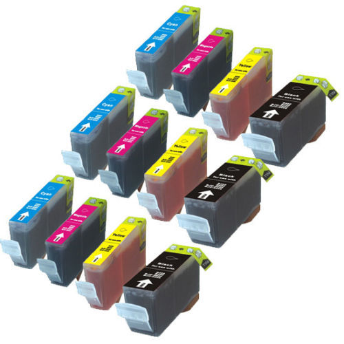 12 Pack New Ink Set for Series PGI-5BK CLI-8 fit Canon iP3300 iP3500 ...
