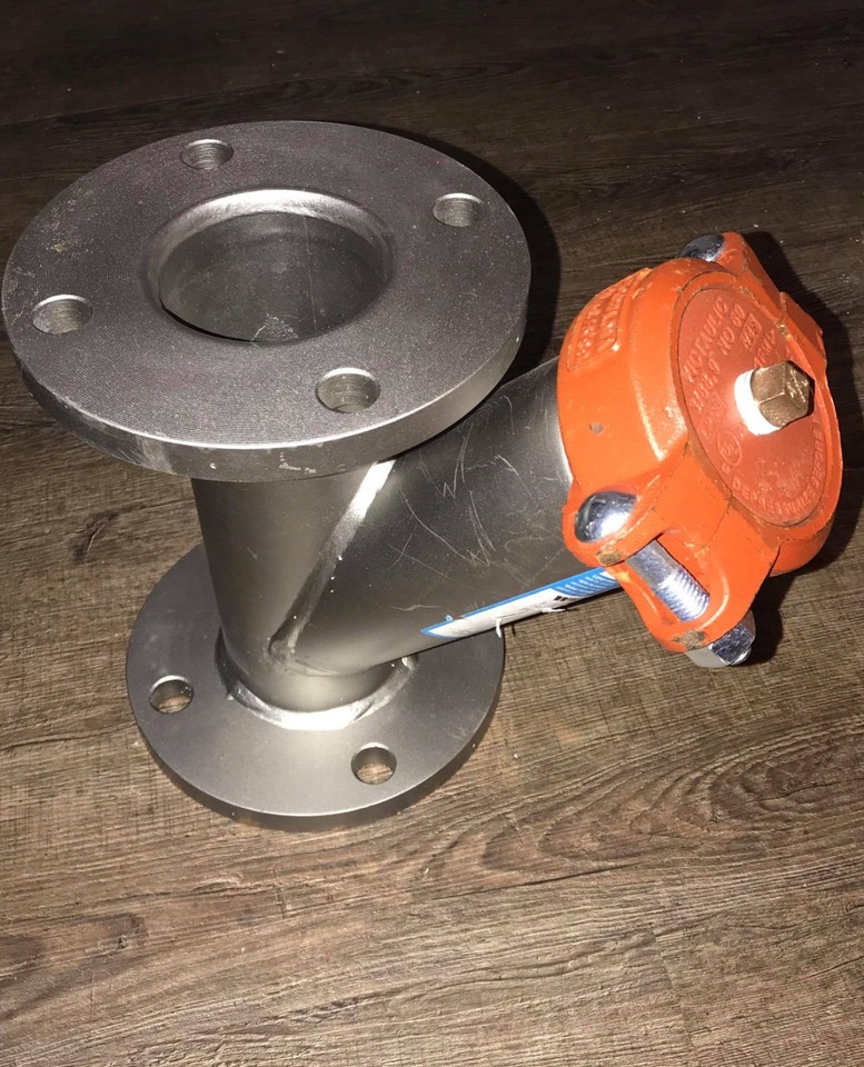 Watts 3" 0821111 Valves 3 77F-SS FLG WYE STRAINER w/ Flanged ...
