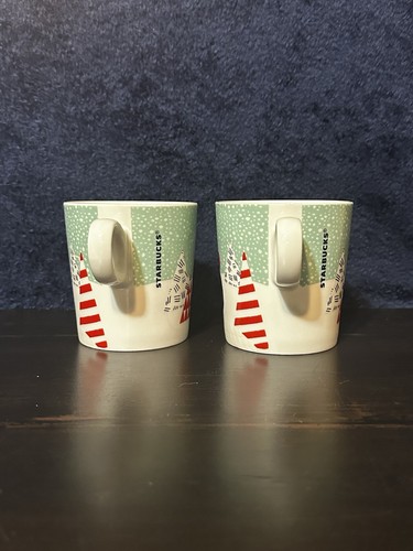 Starbucks 10 oz Earmuff Penguin Coffee Cups Mugs Holiday ~Set of 2 | eBay