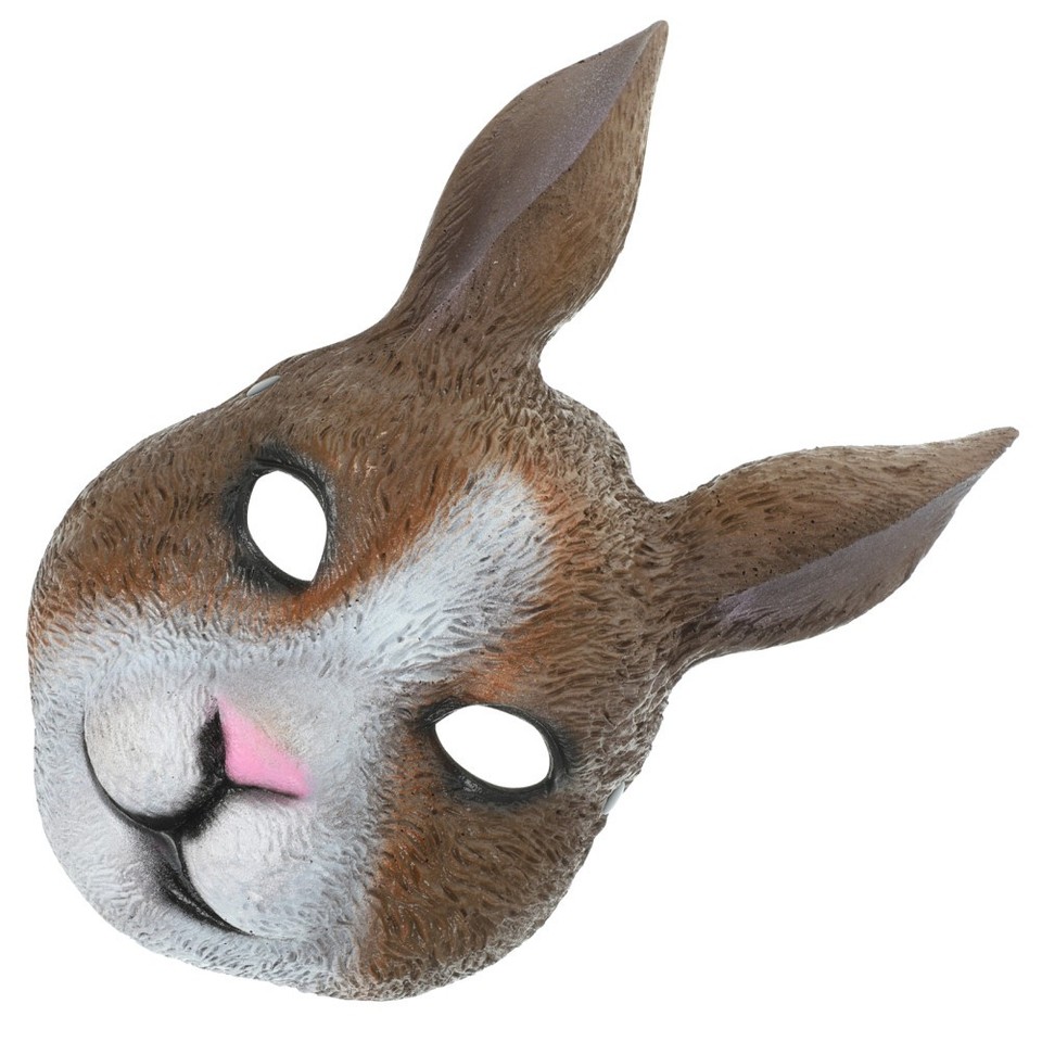 Halloween Funny Rabbit Mask Portable Mask Prop Halloween Cosplay Mask ...
