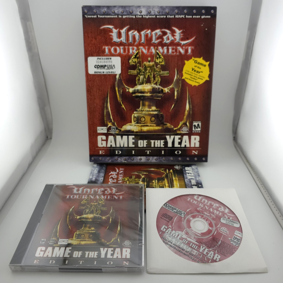 Unreal Tournament: Game of the Year, 2000, Big Box, New & Jewel Case ...