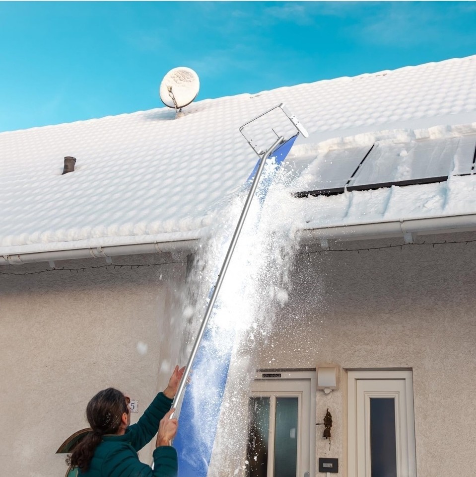 Keten Snow Roof Rake, 30FT Detachable Roof Rake for House Roof Snow ...