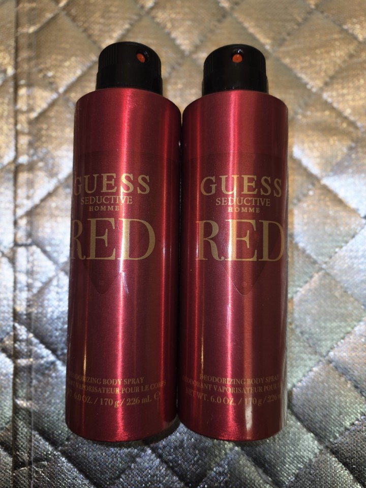 Guess Seductive Homme Red Cologne By Guess Body Spray 6oz For Men Lot ...