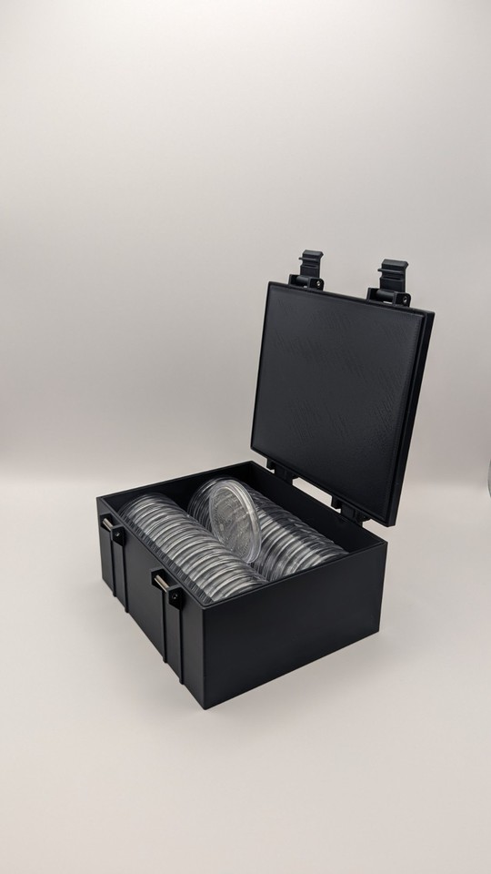 1oz Silver x32 Coin Capsule Storage Box, Britannia, Krugerrand, Noah's ...