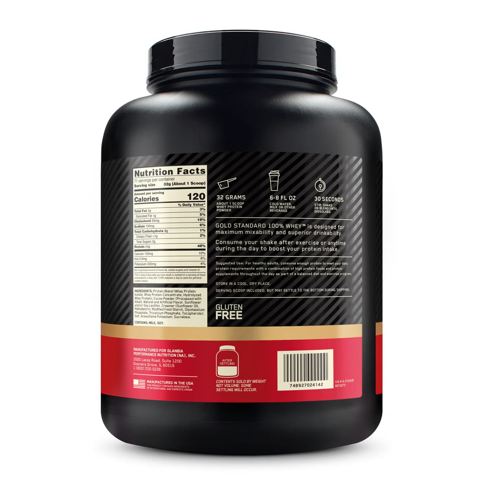 Optimum Nutrition Gold Standard 100% Whey Extreme Milk Chocolate Flavor ...