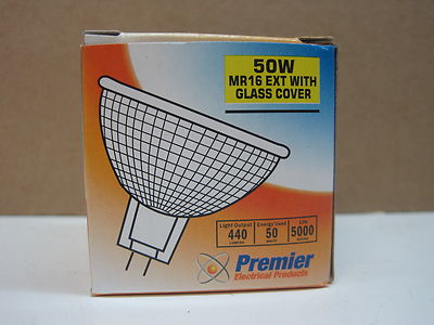 (25-Pack) 50-Watt 12-Volt MR16 EXT Light Bulb Lamp with Glass Cover 12V ...