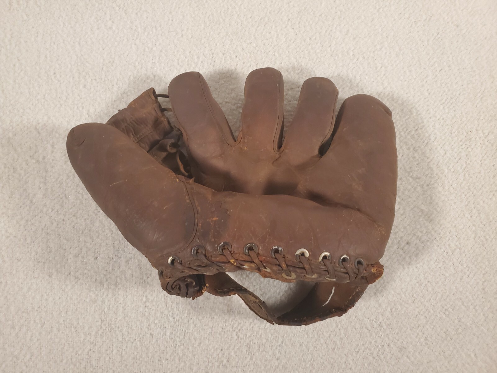 RHT VINTAGE HUTCH BASEBALL GLOVE MITT MODEL NO. 36? SPLIT FINGER WEB | eBay