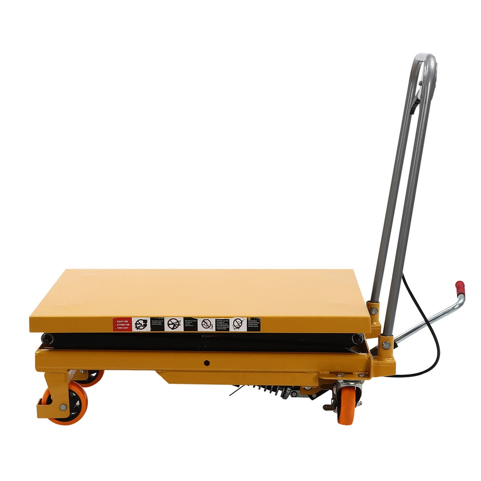 Single Scissor Hydraulic Lift Table, With Locking Wheels For Handling ...