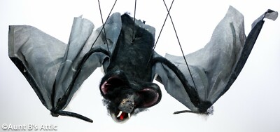 Bat Prop 40" Wing Span Light Weight Foam Hanging Halloween Decoration ...